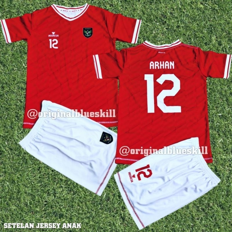 Jual Setelan timnas anak / baju bola timnas anak / pakaian olahraga anak / setelan anak baju ...