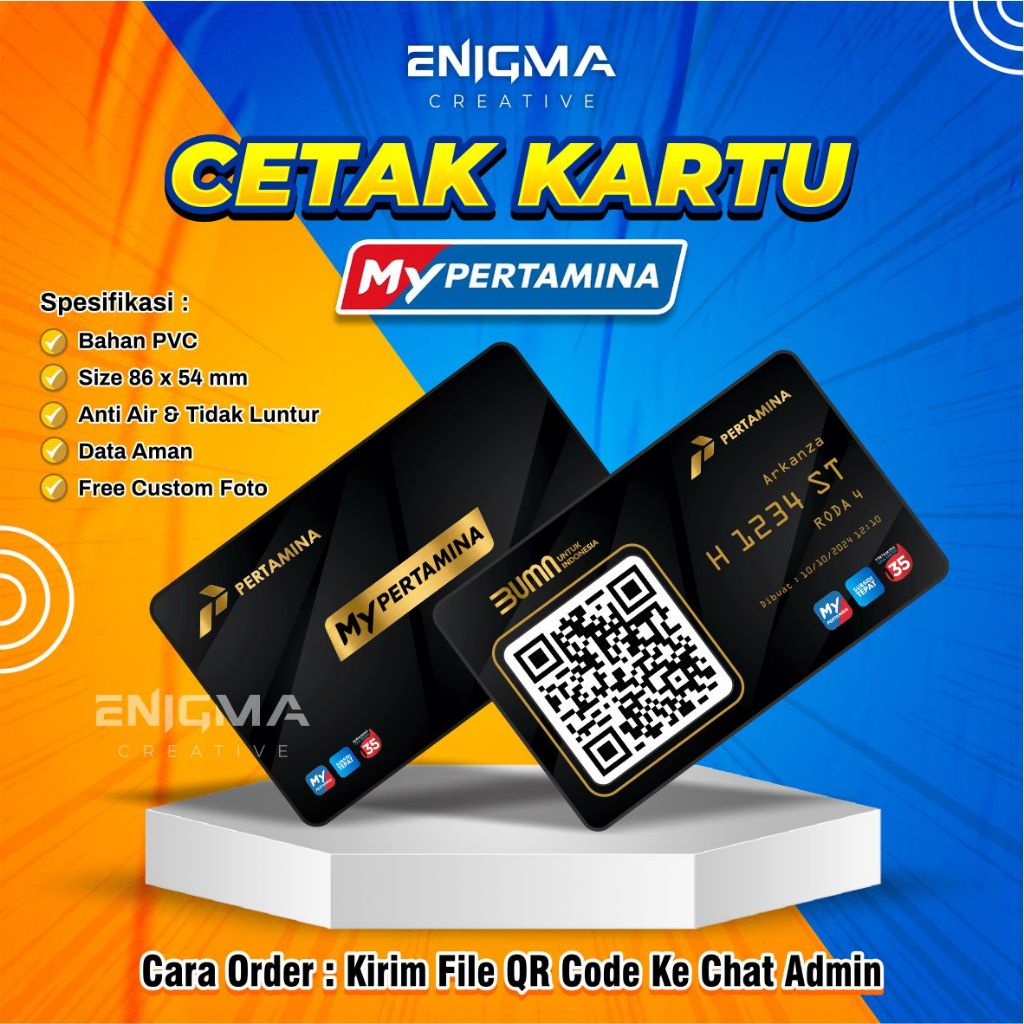 Jual CETAK KARTU MY PERTAMINA BAHAN PVC ANTI AIR TIDAK LUNTUR | Shopee Indonesia