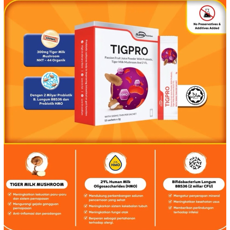 Jual HOLISTICA TIGPRO TIGER MILK MUSHROOM AND PROBIOTIC ORIGINAL ...