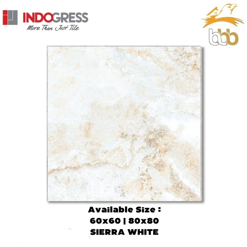 Jual granit indogress 60x60 sierra white | Shopee Indonesia