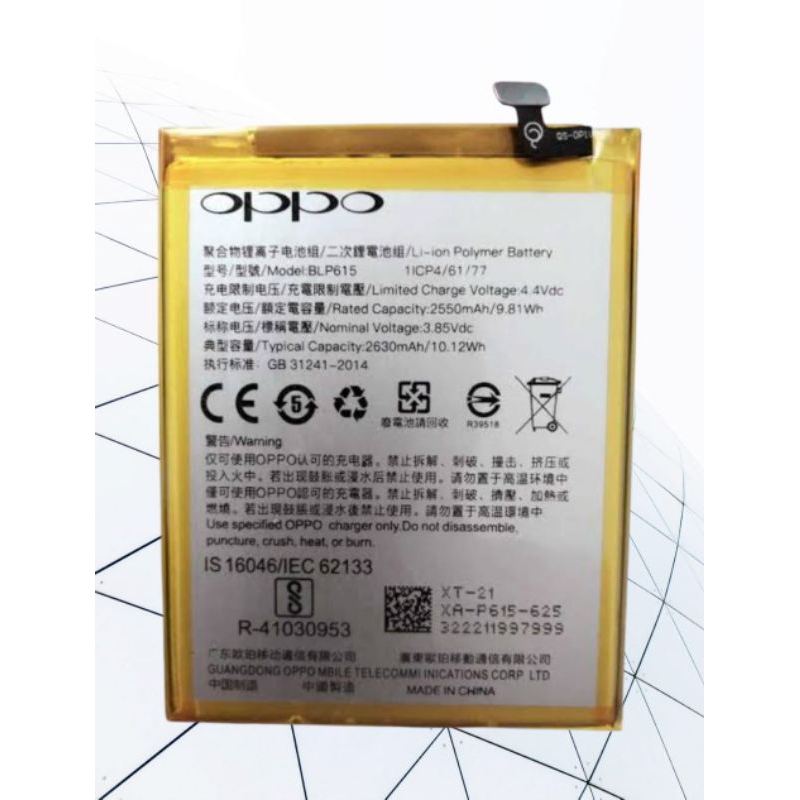 Jual BATRE/BATERAI OPPO A37/A37F MODEL BLP615 ORIGINAL copotan | Shopee ...