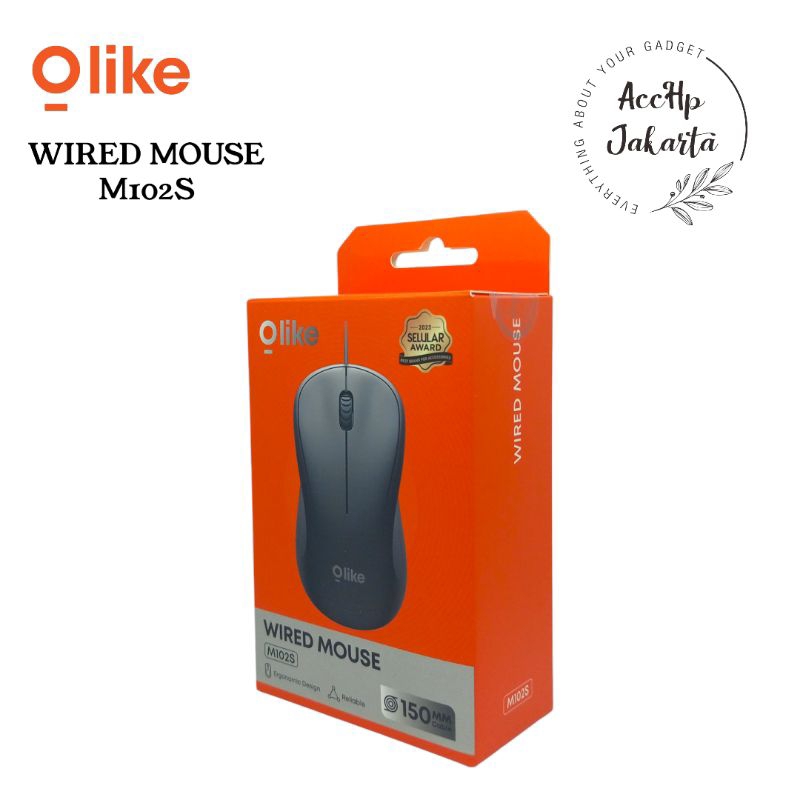 Jual Mouse Olike M102S Kabel USB Sensor Universal Wired Mouse Olike ...