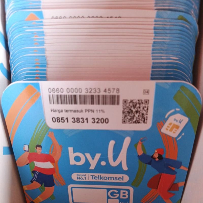 Jual H) Nomor Cantik ByU Telkomsel. Nocan ByU. Bonus Kuota 3GB | Shopee ...