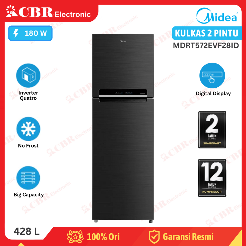 Jual Kulkas MIDEA 2 Pintu MDRT572EVF28ID (Inverter) - Batam | Shopee ...