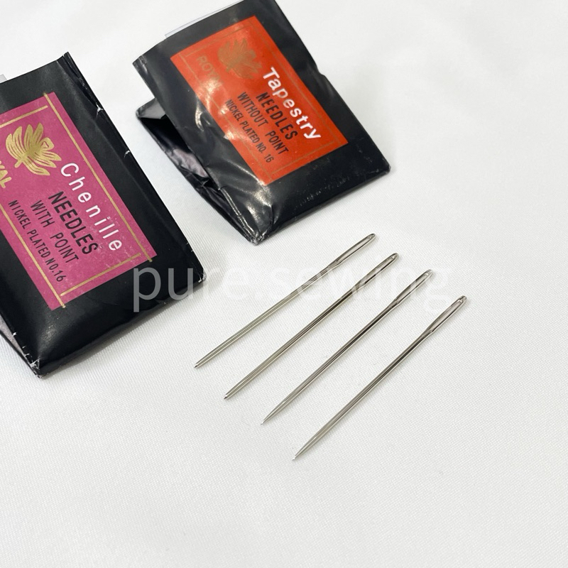 Jual (ECER / 1 PAK) Jarum Strimin / Jarum Sulam / Jarum Kristik Tumpul ...