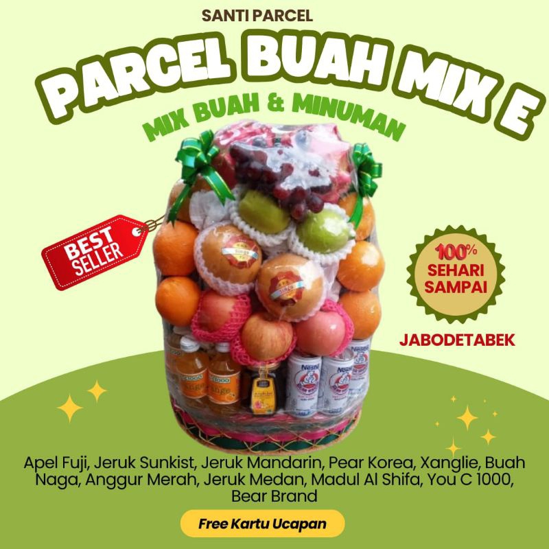 Jual parcel buah campuran exotis + minuman You C 1000, madu Al Syifa ...