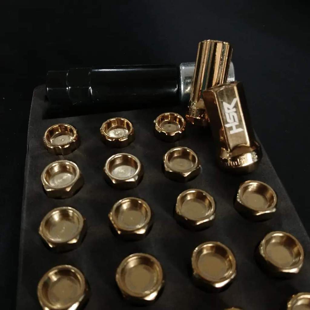 Jual Baut Racing Mobil Mur HSR Dura Nut Drat 1,5 Gold | Shopee Indonesia