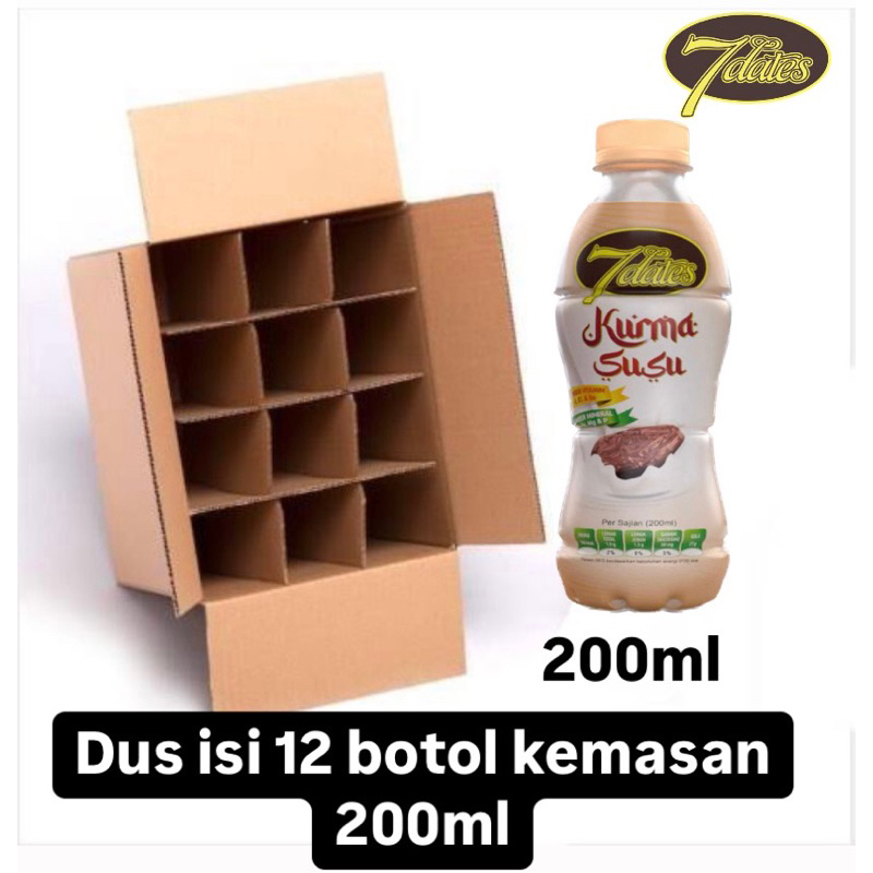 Jual Susu Kurma 7Dates box isi 12 botol kemasan 200ml. 7Dates Secial ...