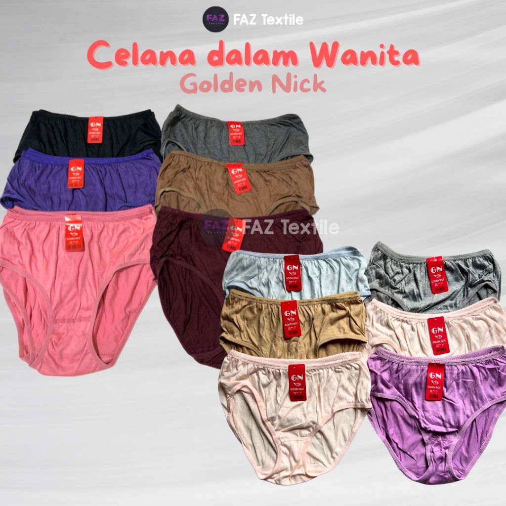 Jual CD Golden Nick 939 - 937| ISI 6PCS dan 12PCS | Celana Dalam Wanita | Warna Terang dan Gelap ...