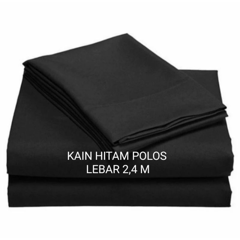 Jual KAIN/BAHAN SPREI HITAM POLOS METERAN (PENUTUP STAND/BOOTH/DEKORASI ...