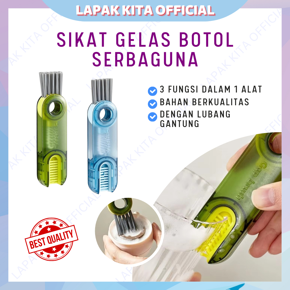 Jual Sikat botol 3 in 1 multifungsi sikat botol susu bayi pembersih ...