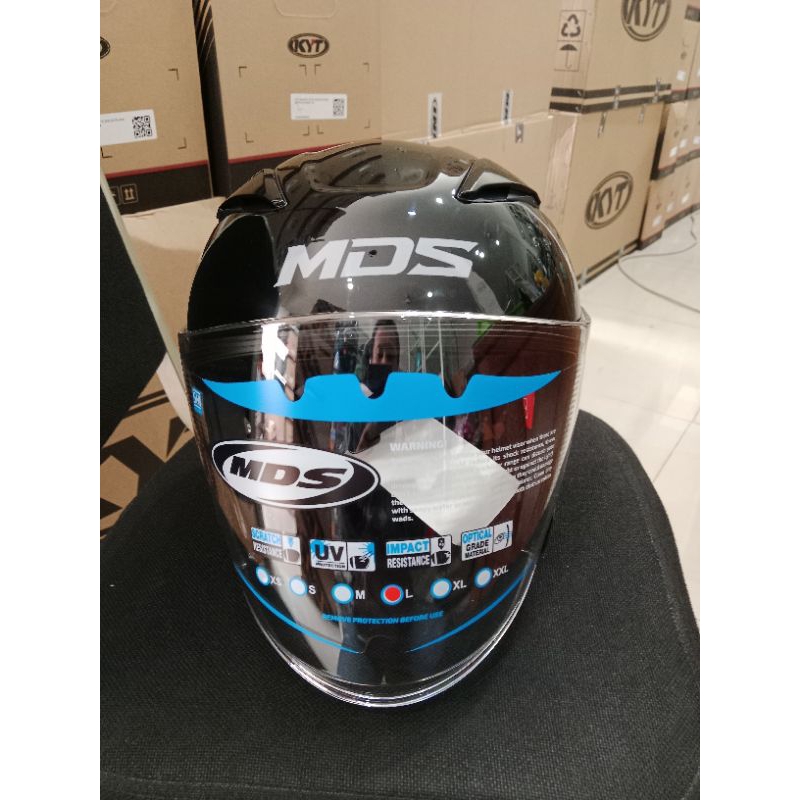 Jual Helm MDS Voltus Hitam Glossy New ori | Shopee Indonesia