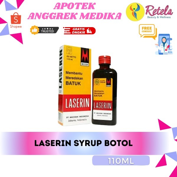 Jual LASERIN SYRUP BOTOL 110ML | Shopee Indonesia