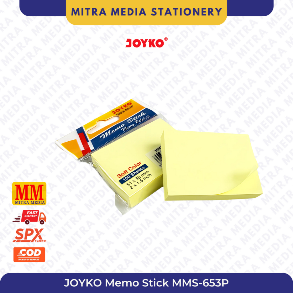 Jual Joyko Memo Stick MMS-653P / Memo Sticky Notes Soft Color | Shopee ...