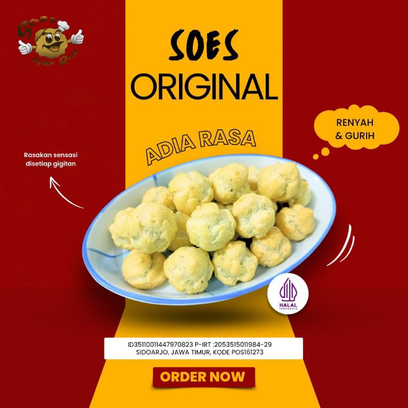 Jual SOES KERING TANPA ISI 1kg (1000 gram) RENYAH ENAK TERMURAH KEMASAN ...