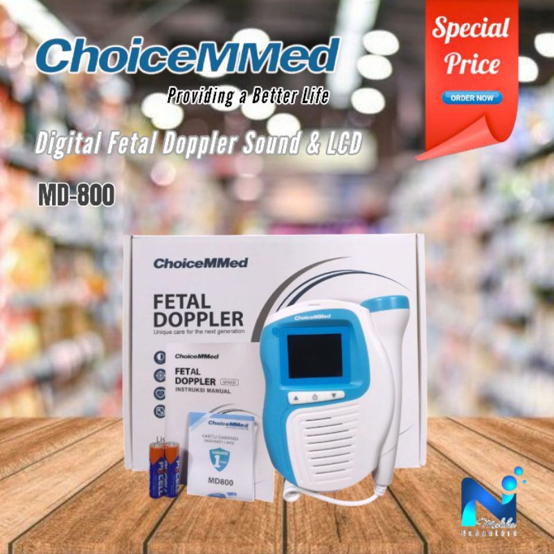 Jual Fetal Doppler Digital Sound & LCD Choicemmed MD-800 / Fetal Doppler Original Choicemmed ...