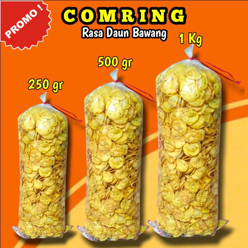 Jual Comring 1kg / keripik Comro Kering Rasa Daun bawang / Keripik ...