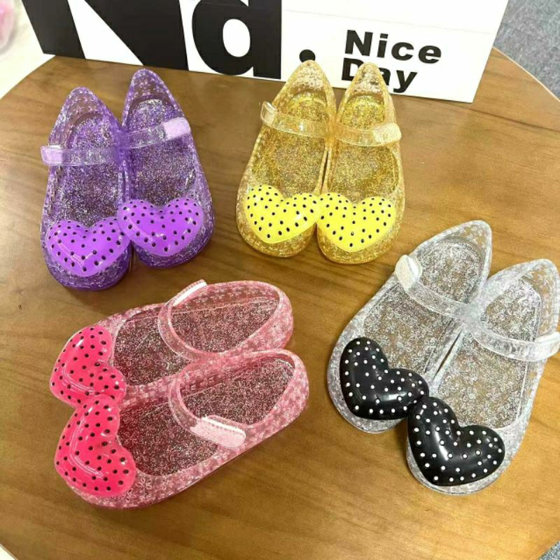 Jual Sepatu Jelly Love Polka Kids/Sepatu Jelly Anak Size 24-29/Sepatu ...