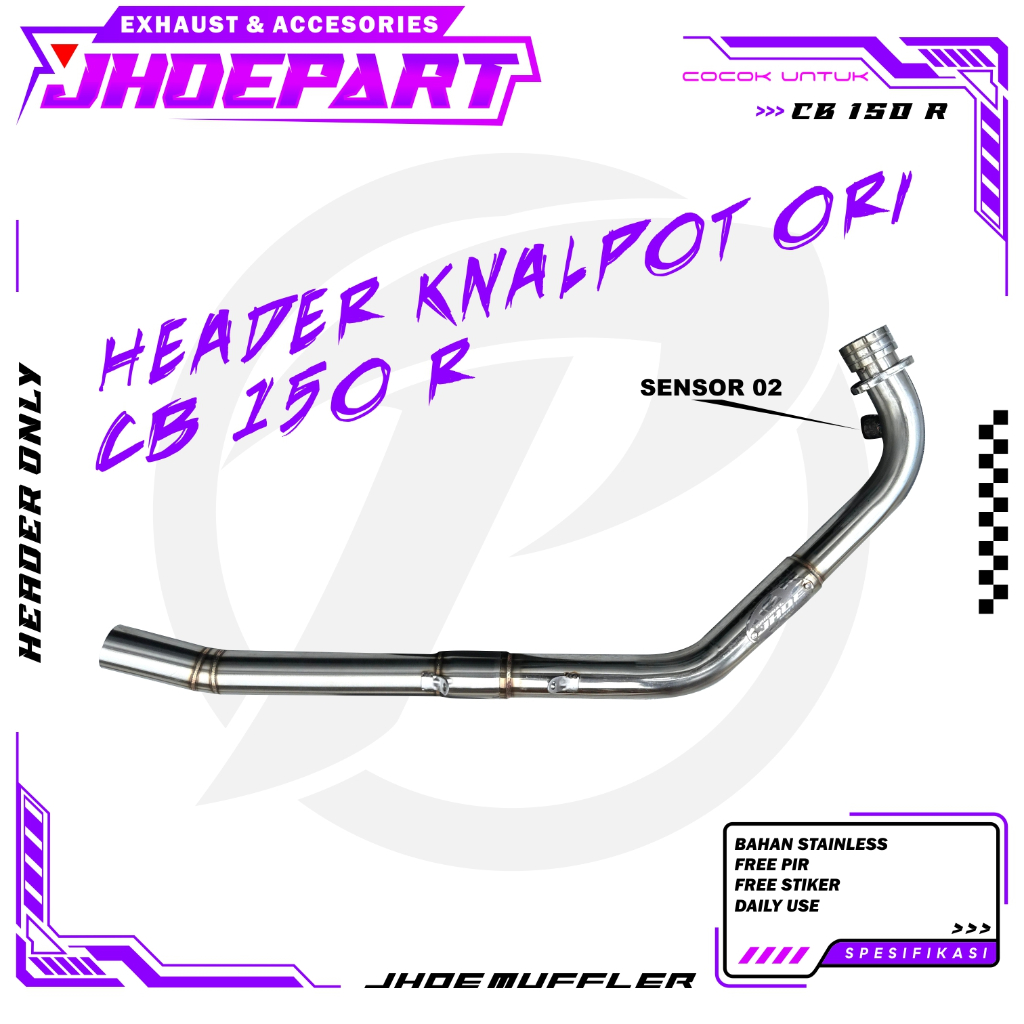 Jual Header knalpot knalpot cb 150 r new pnp slincer original Jhoe ...