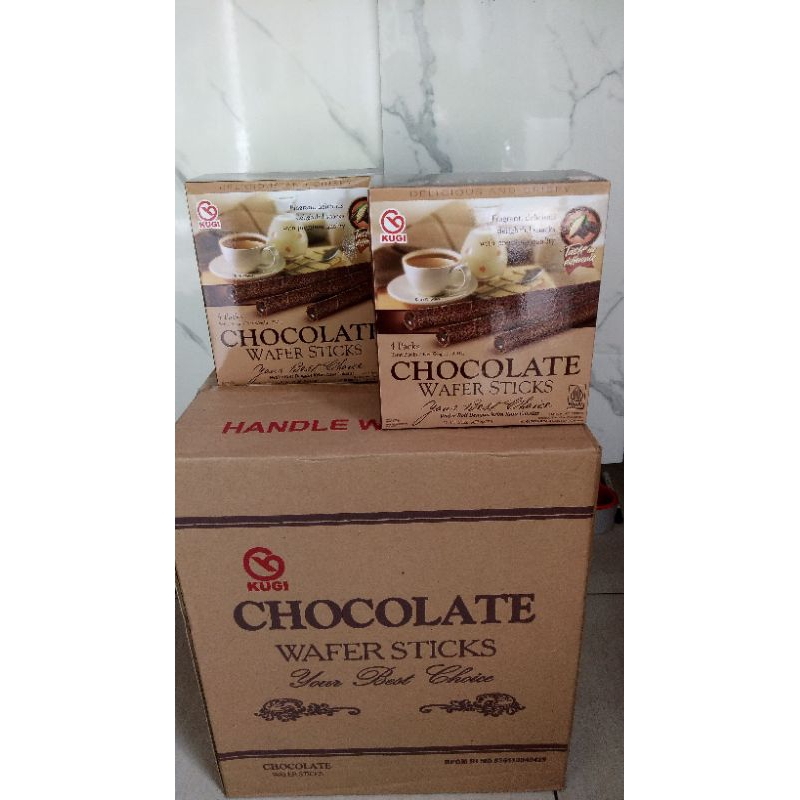 Jual (1 karton ) Kugi wafer isi 4 pak jumbo (isi 12pak) | Shopee Indonesia