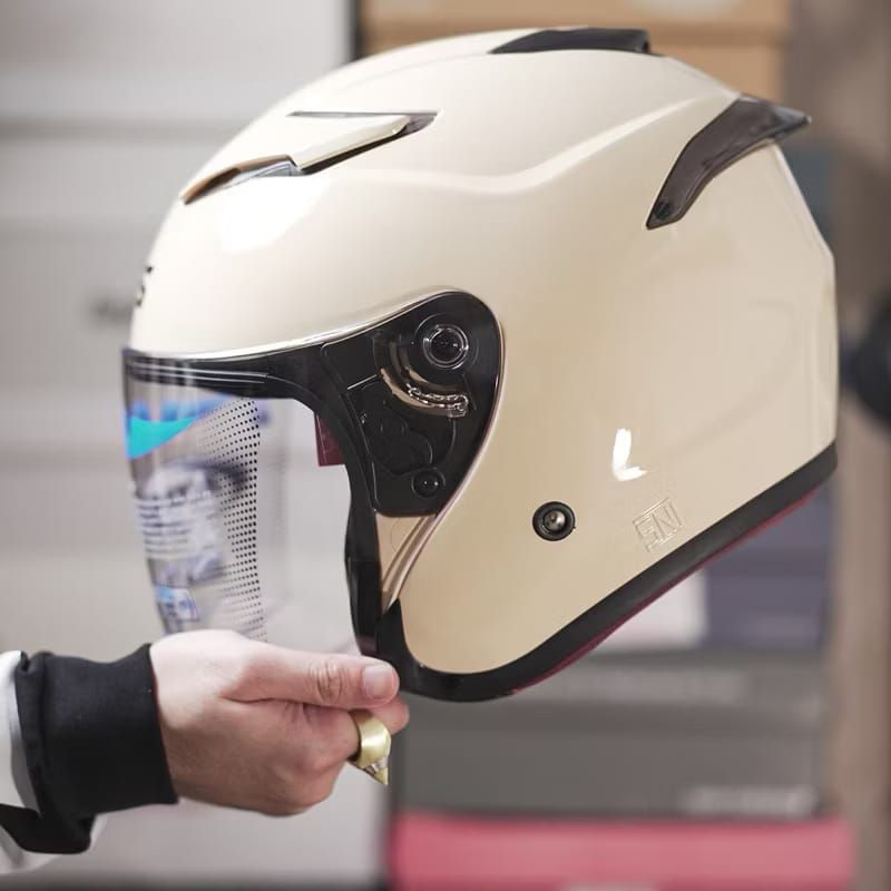 Jual MDS voltus helm half face MDS solid original SNI | Shopee Indonesia