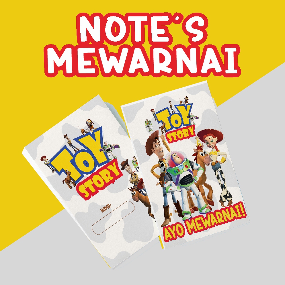 Jual Buku Kecil Mewarnai - Note Mewarnai Toy Story | Shopee Indonesia