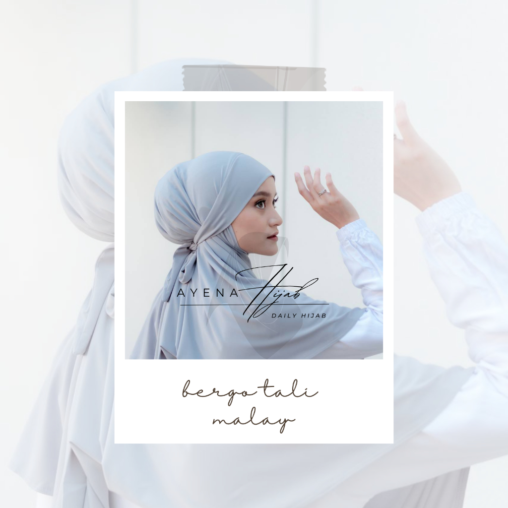 Jual [Ayena Hijab] Bergo Tali Malay Ukuran M dan L Bahan Jersey Premium yang Lembut dan Adem ...