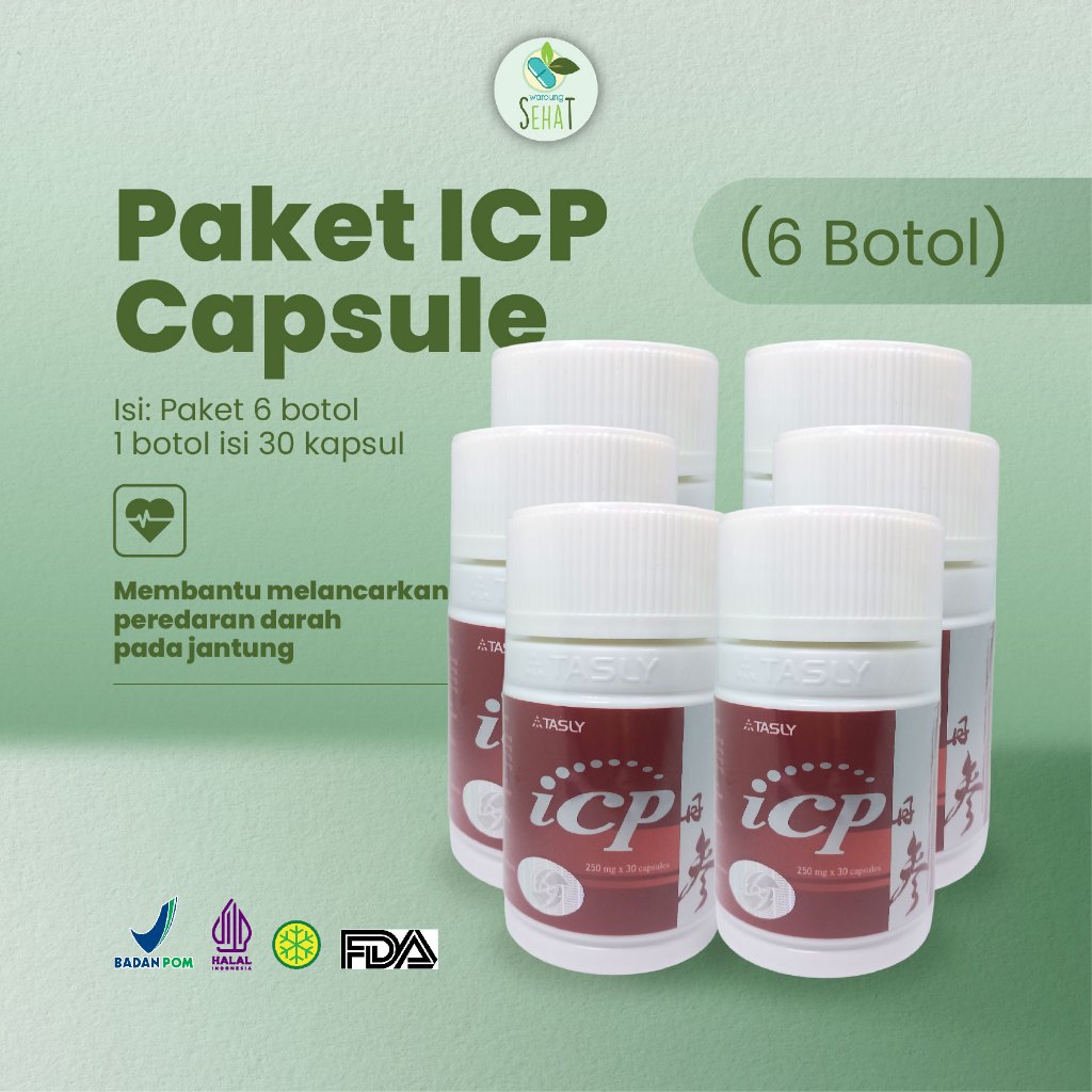 Jual ICP Capsule Paket Bundling 6 Botol Melancarkan Peredaran Darah ...