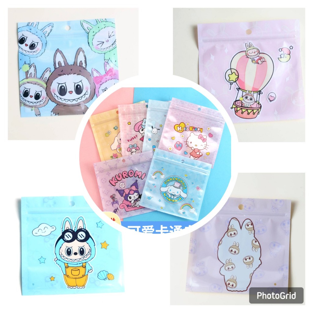Jual 1PC Plastik Ziplok Sanrio Labubu Plastik Klip 13.5cm Plastik ...