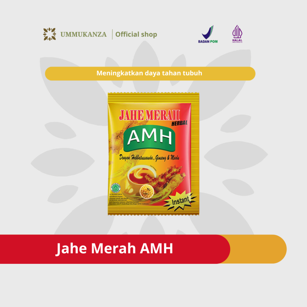 Jual Jahe Merah Super AMH Renceng Isi 10 Kemasan Kuning ORIGINAL ...