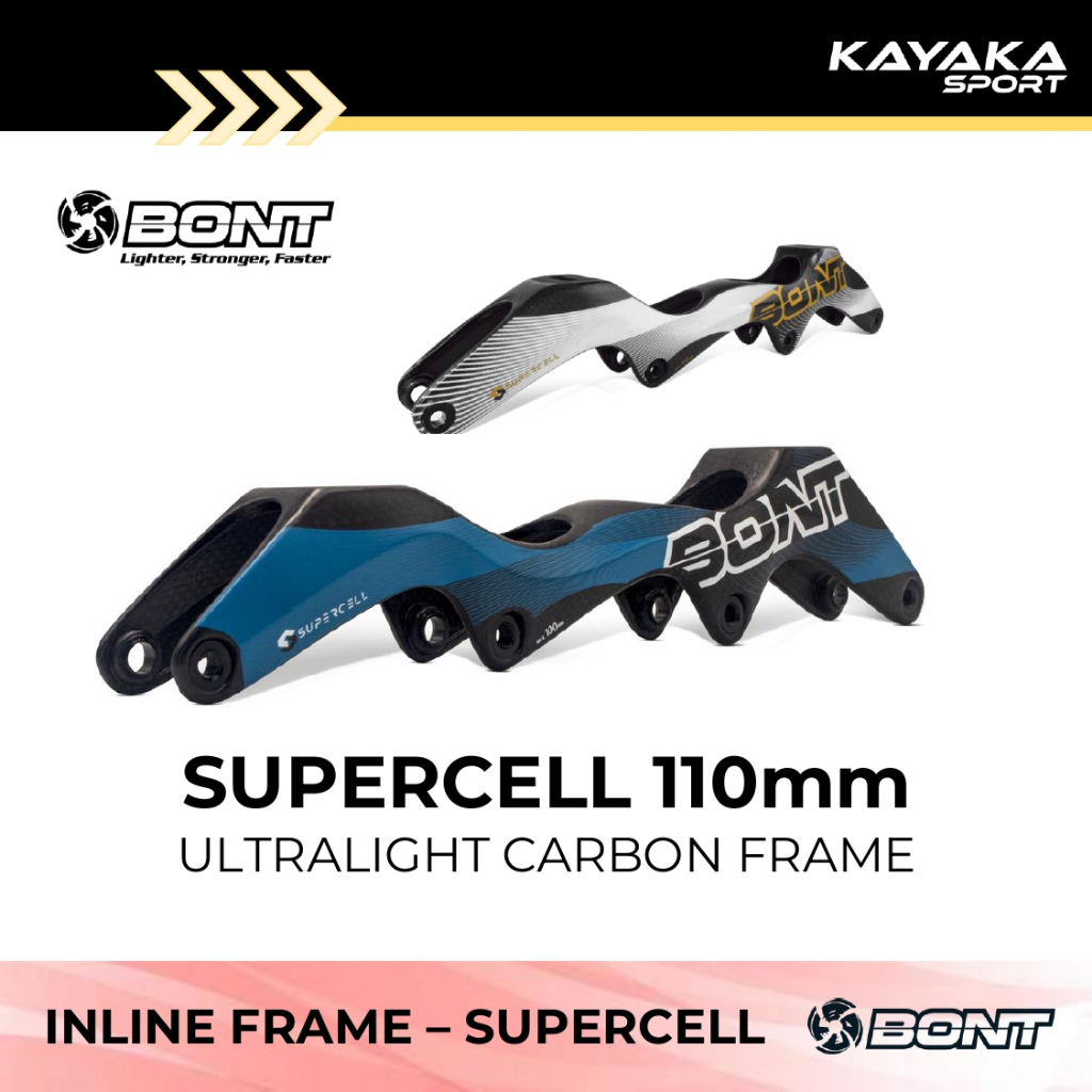 Jual BONT Inline Skate Racing Frame Sepatu Roda Speed - Supercell 110mm ...