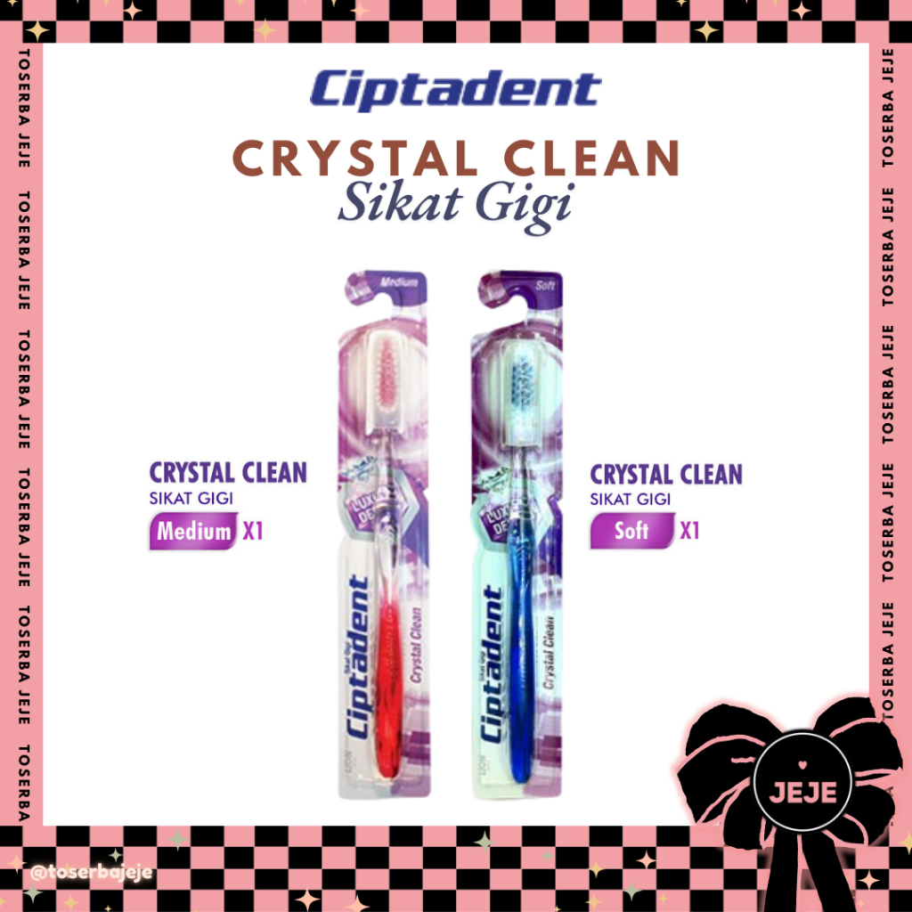 Jual Ciptadent Sikat Gigi Crystal Soft / Medium | Tooth Brush Single | Shopee Indonesia