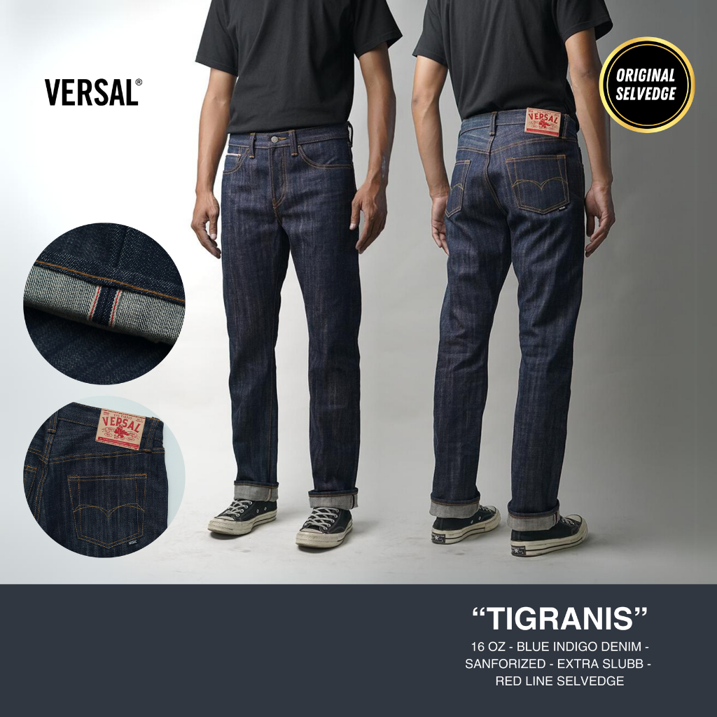 Jual Versal The Finest - Tigranis SELVEDGE 16OZ BLUE INDIGO DENIM ...