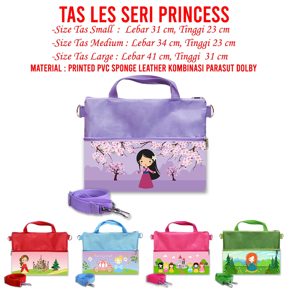 Jual Tas Les 2 Ruang Seri Princess Sling Bag Jinjing Anak Tas Souvenir ...