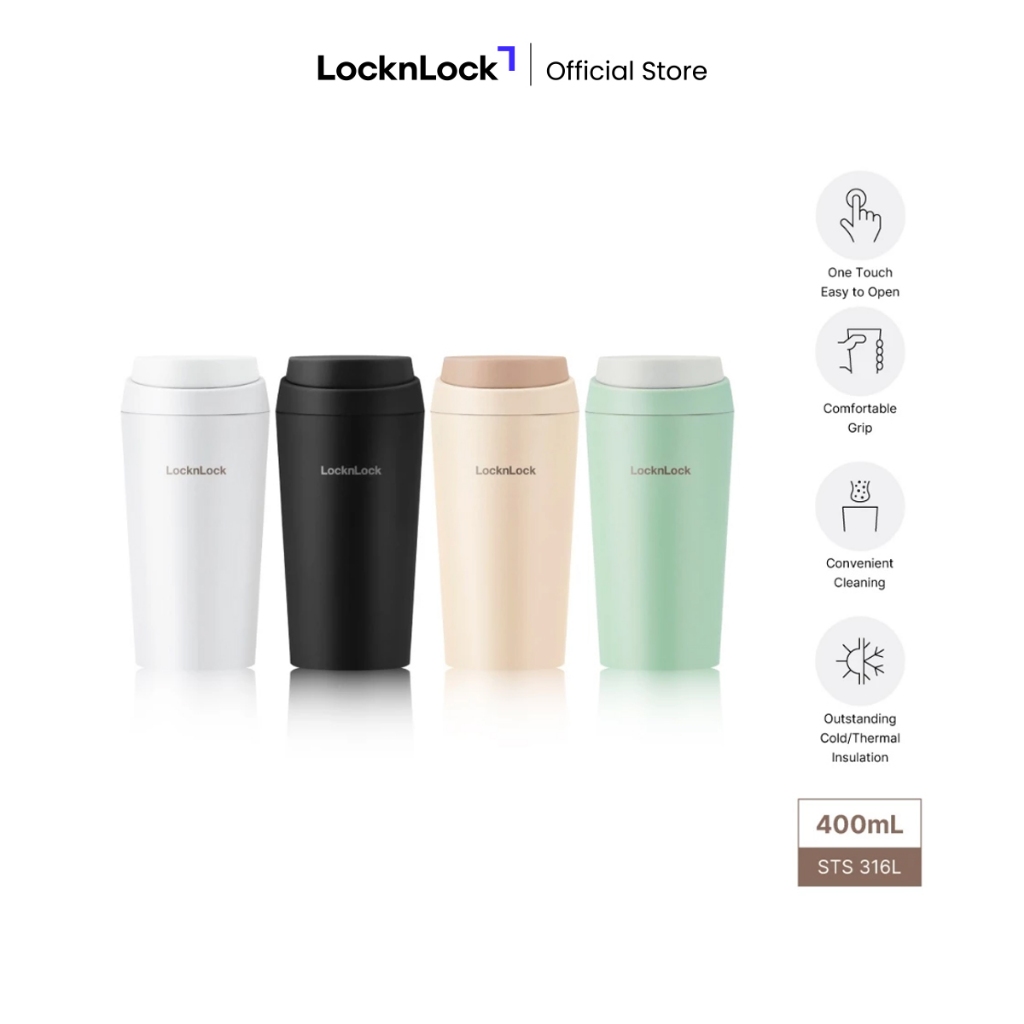 Jual LocknLock Exclusive Mini One Touch Tumbler 400ml - LHC3324 ...