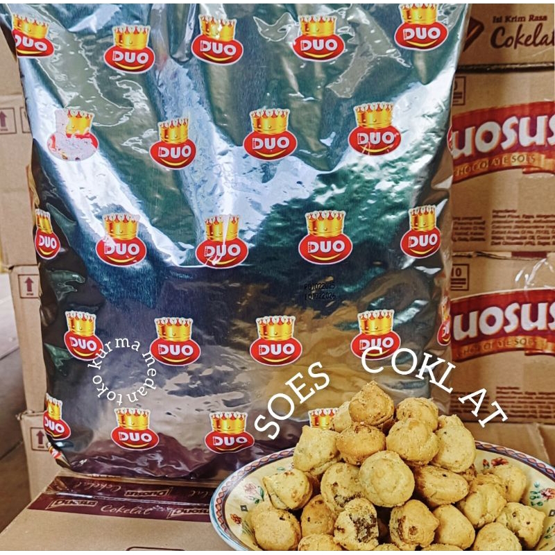 Jual [Kemasan 2kg] Duo Sus Coklat 1 Dus Exp 2026| DUOSUS Choco Soes ...