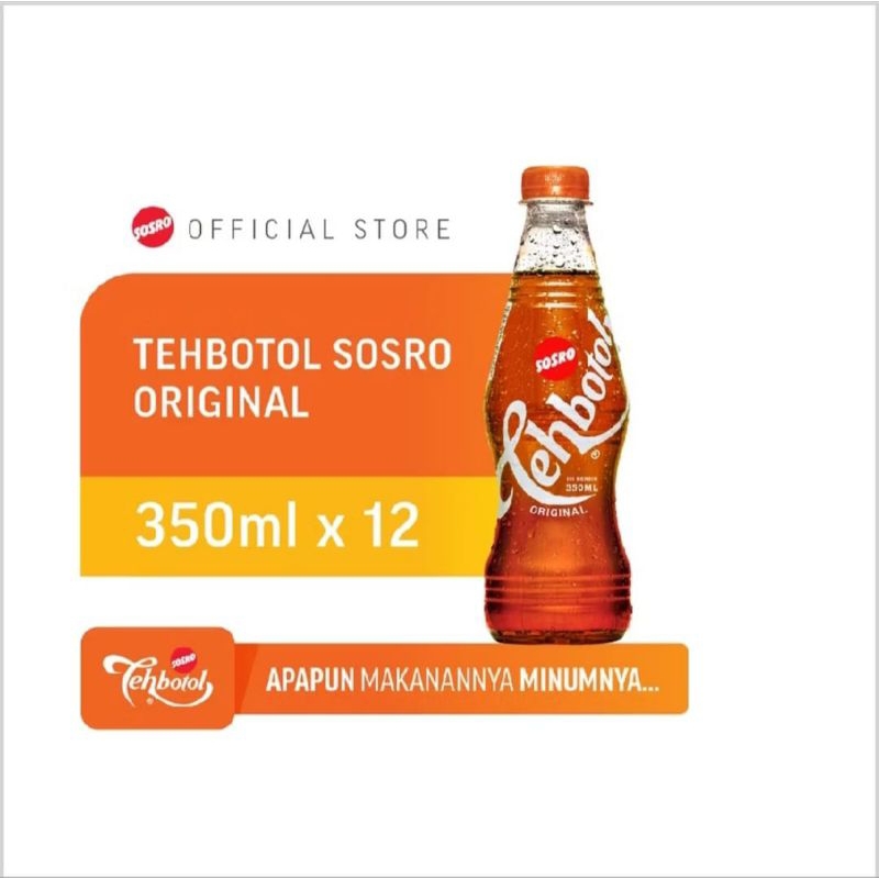 Jual TEH BOTOL SOSRO 350 ML PET (1DUS ISI 12 BOTOL) / TEH BOTOL SOSRO ...