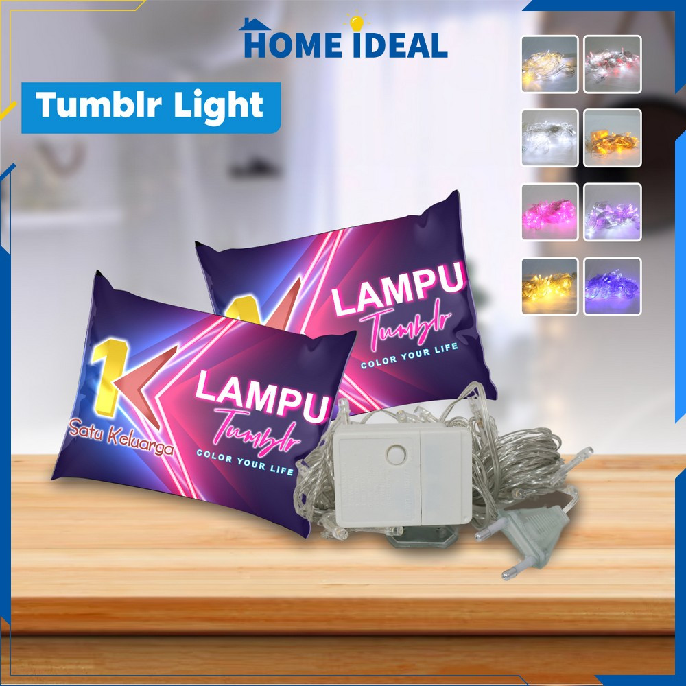 Jual Lampu Tumblr Light Led 10 Mtr 100 LED Kemasan OPP Dekorasi Kamar Multifungsi Lampu Hiasan ...