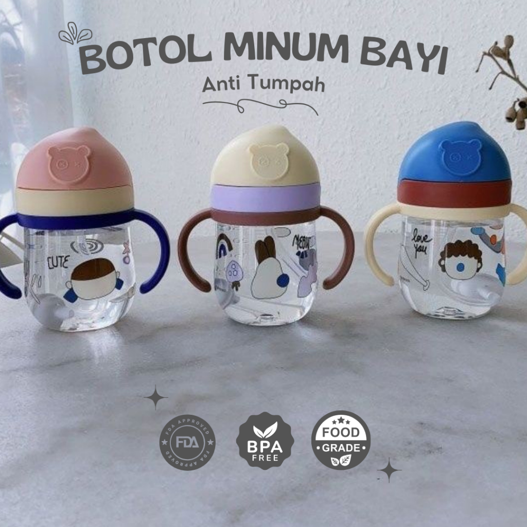 Jual SOCHI Botol Minum Anak Bpa Free | Botol Minum Bayi Sedotan |Botol ...