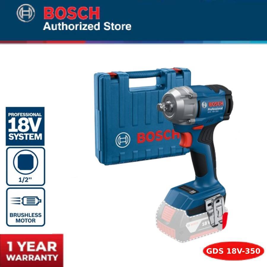 Jual BOSCH GDS 18V-350 Professional Cordless Impact Wrench (Unit Only) | Shopee Indonesia