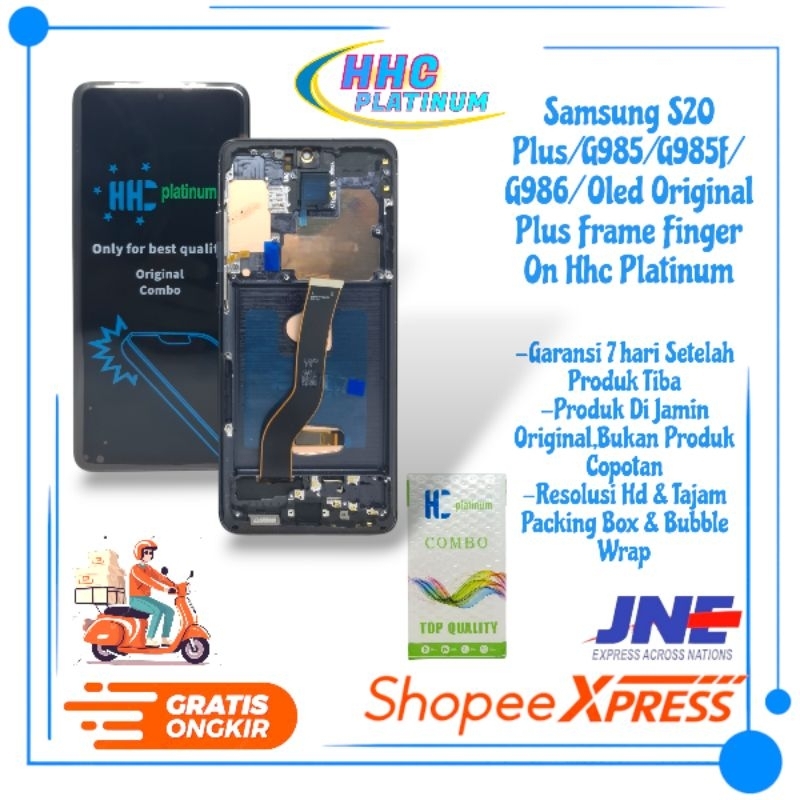 Jual LCD TOUCHSCREEN SAMSUNG S20 PLUS/S20+/G985/G985F/G986/G986F OLED ORIGINAL PLUS FRAME FINGER ...