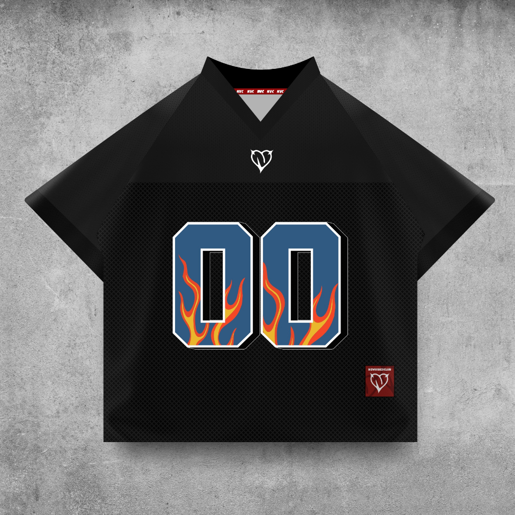 Jual JERSEY BOXY NVC 00 FLAME / JERSEY VINTAGE/ JERSEY RETRO/JERSEY ...