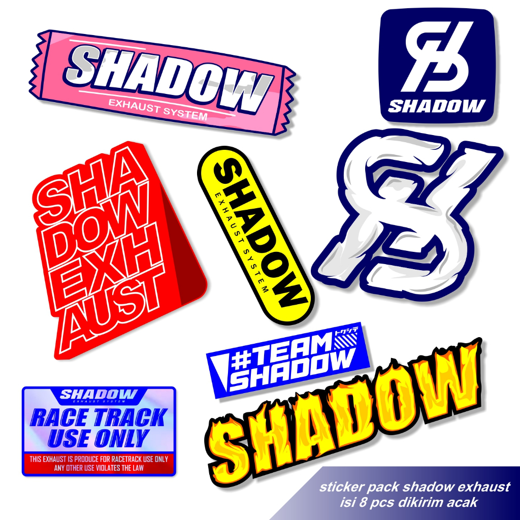 Jual Sticker Package Shadow Exhaust System | Shopee Indonesia