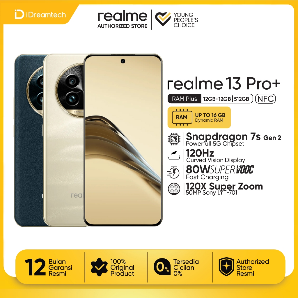 Jual realme 13 Pro+ 12GB+512GB (3x Sony Periscope OIS Camera | Dual ...