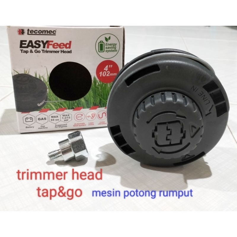 Jual trimmer line trimmer head tap and go tecomec pisau senar mesin ...