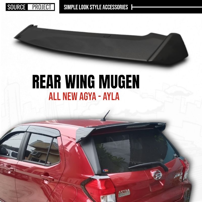 Jual REAR WING SPOILER WITH STOPLAMP AERO MUGEN - ALL NEW AGYA AYLA ...