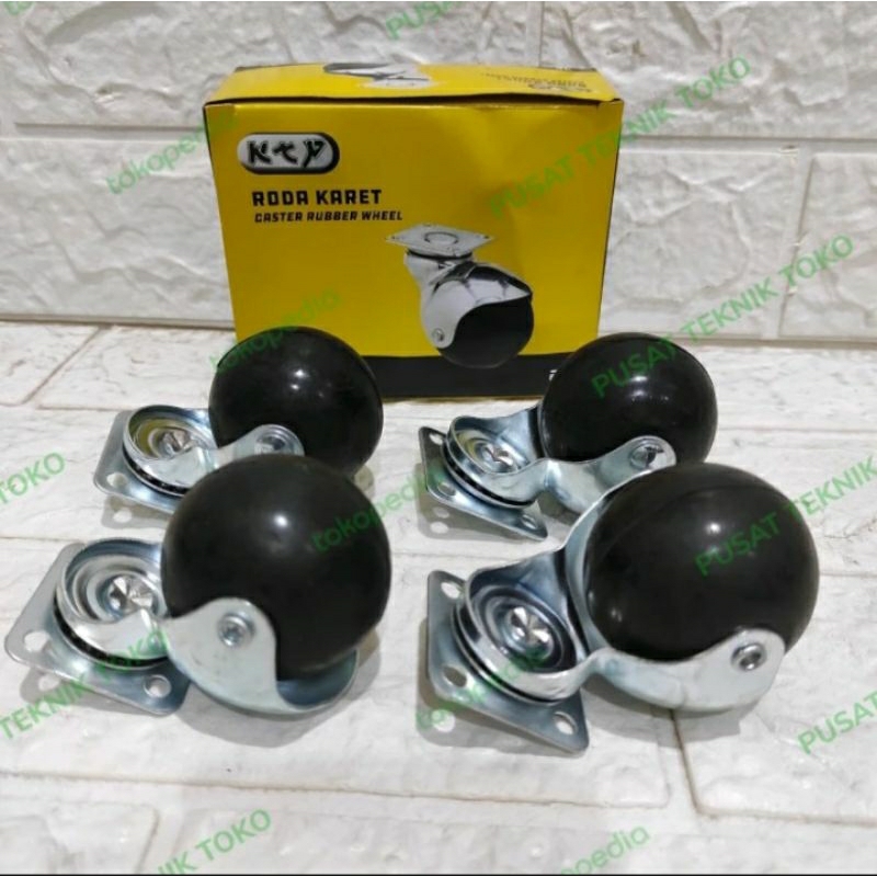 Jual Xander Roda Bulat PVC Hidup 2 Inch50mm 4Pcs Sofa Etalase Putar ...