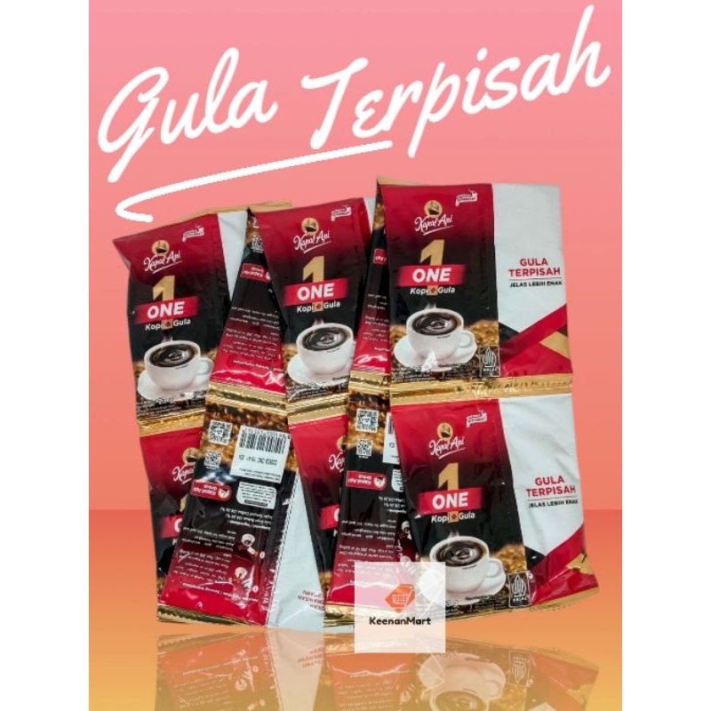 Jual Kopi Kapal Api One Gula Terpisah 23gr Renceng Isi 10 Sachet ...