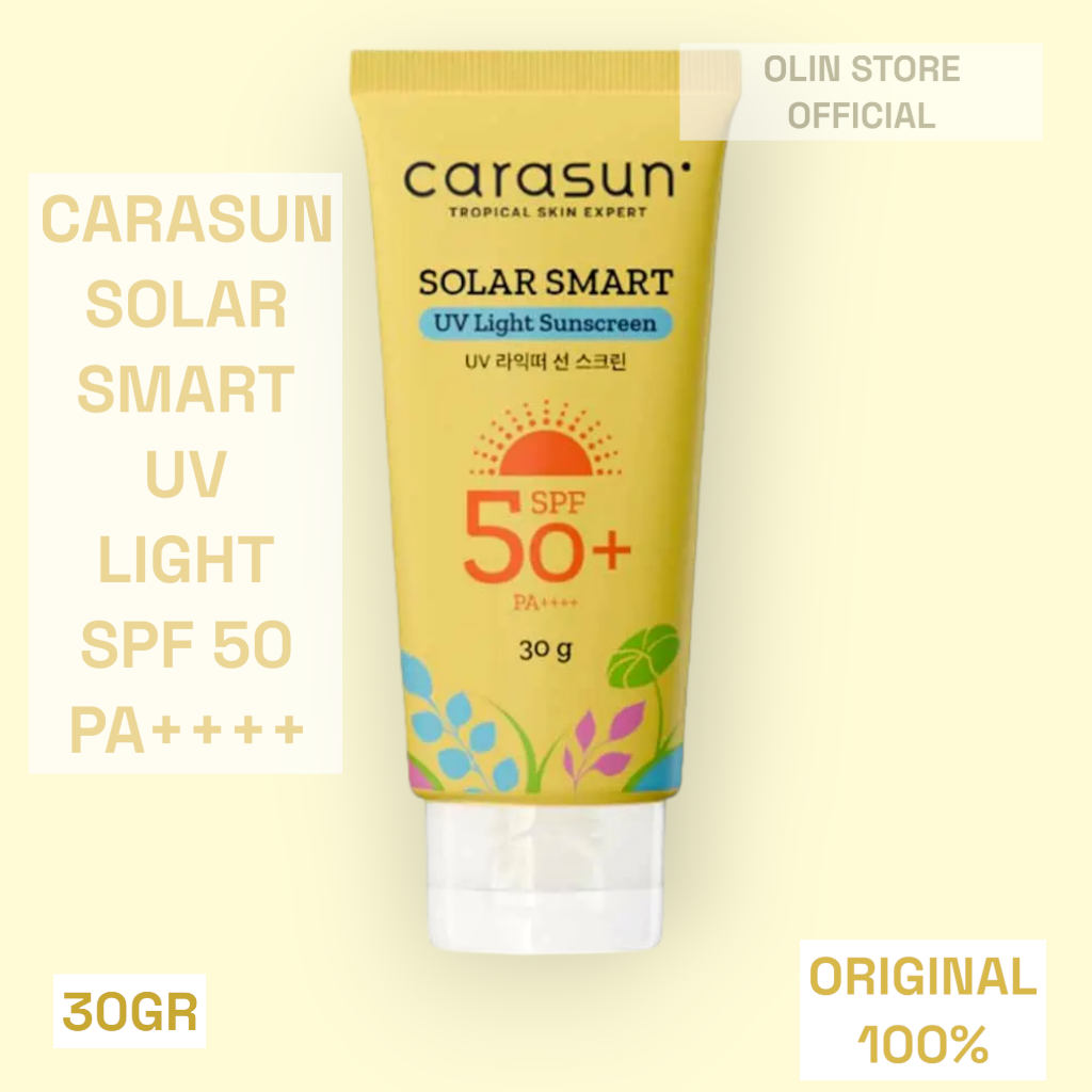 Jual Carasun Solar Smart Uv Light Sunscreen Spf 50 Pa++++ 30G | Shopee ...