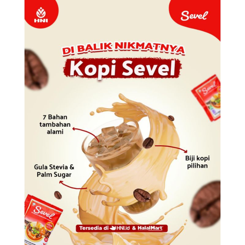 Jual Kopi 7 Elemen - Kopi Sevel HNI HPAI ORI 100% isi 10 Sachet ...